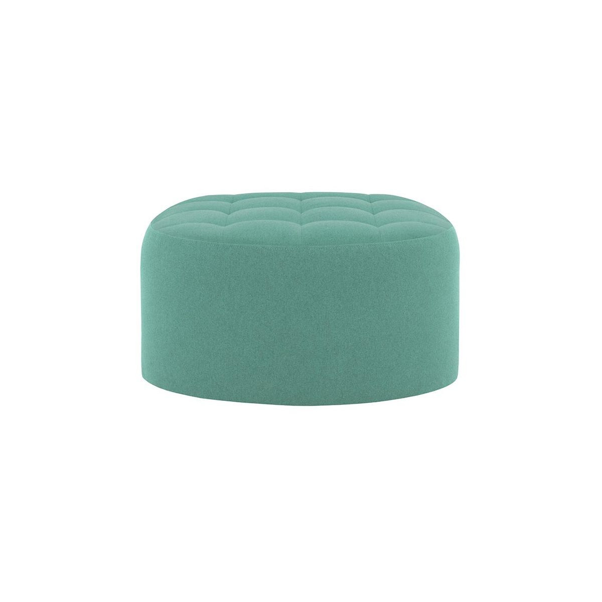 Flair Medium Round Pouffe with Stitching, light blue by SLF24 ...