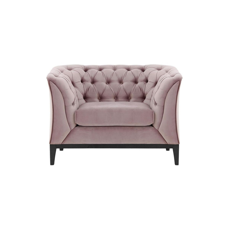 Chesterfield Modern Armchair Wood, lilac, Leg colour: black by SLF24 ...