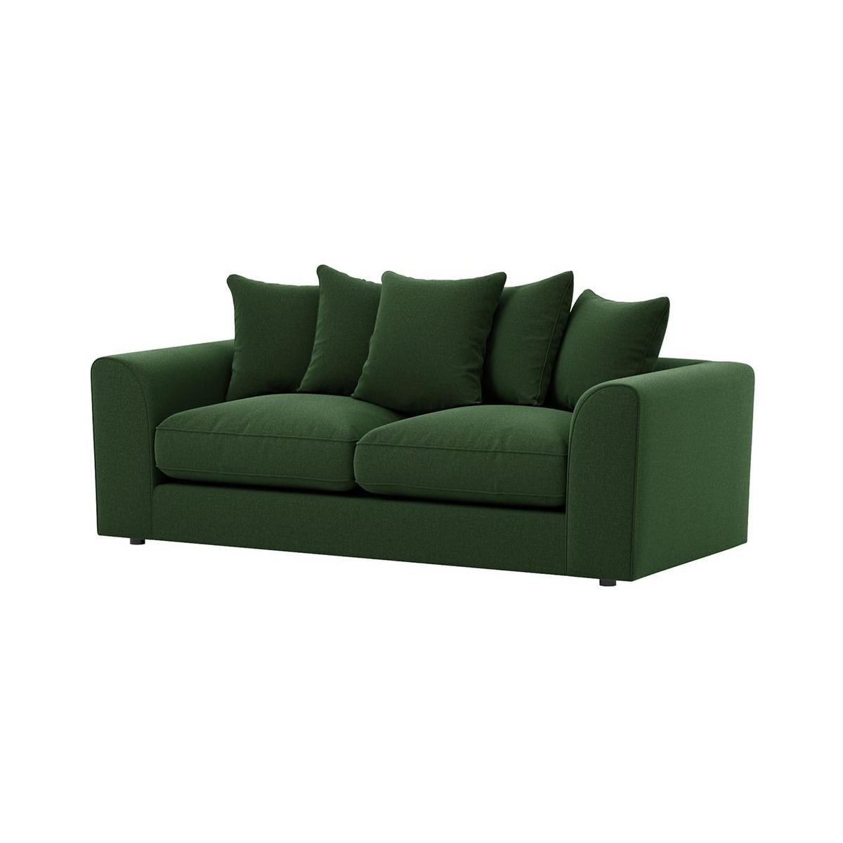Dillon 3 Seater Sofa, dark green by SLF24 | ufurnish.com