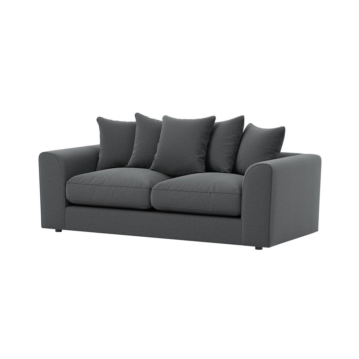 Dillon 3 Seater Sofa, dark grey by SLF24 | ufurnish.com