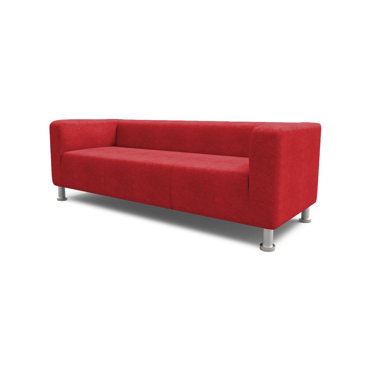 Scala 3 Seater Sofa, red by SLF24 | ufurnish.com