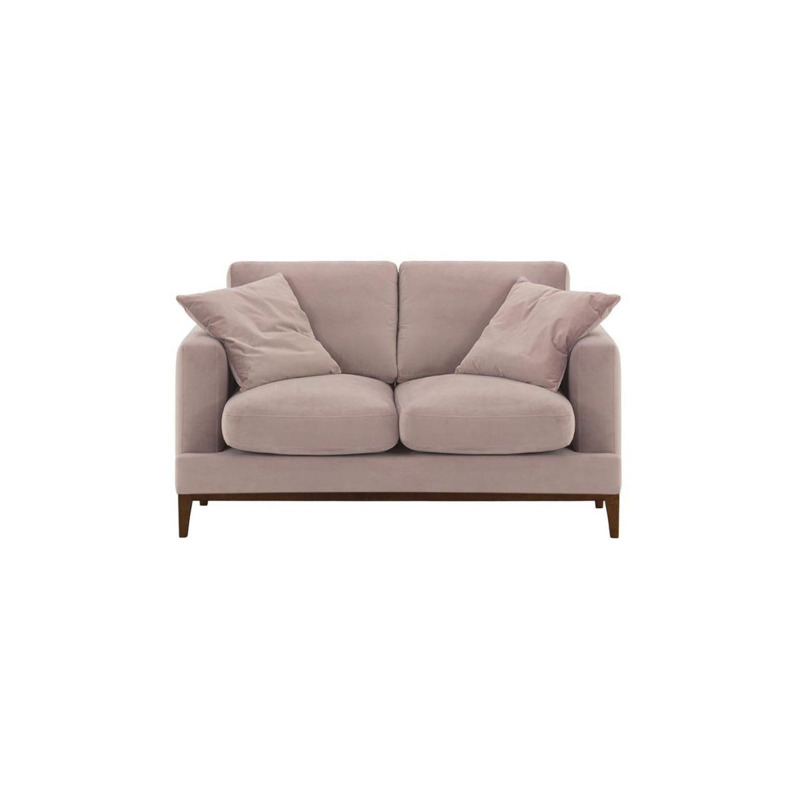 Covex Wood 2 Seater Sofa, lilac, Leg colour: dark oak by SLF24 ...