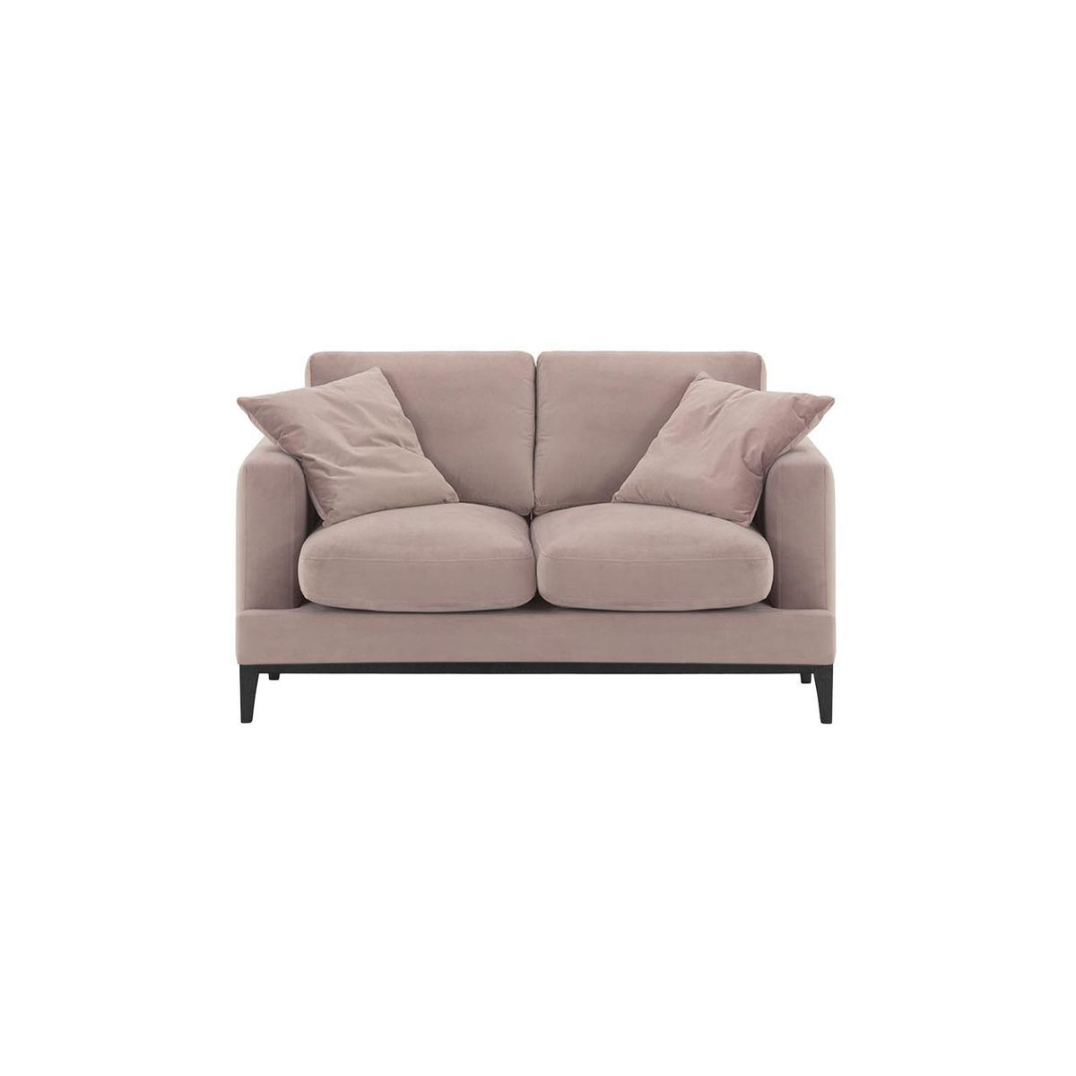 Covex Wood 2 Seater Sofa, lilac, Leg colour: black by SLF24 | ufurnish.com