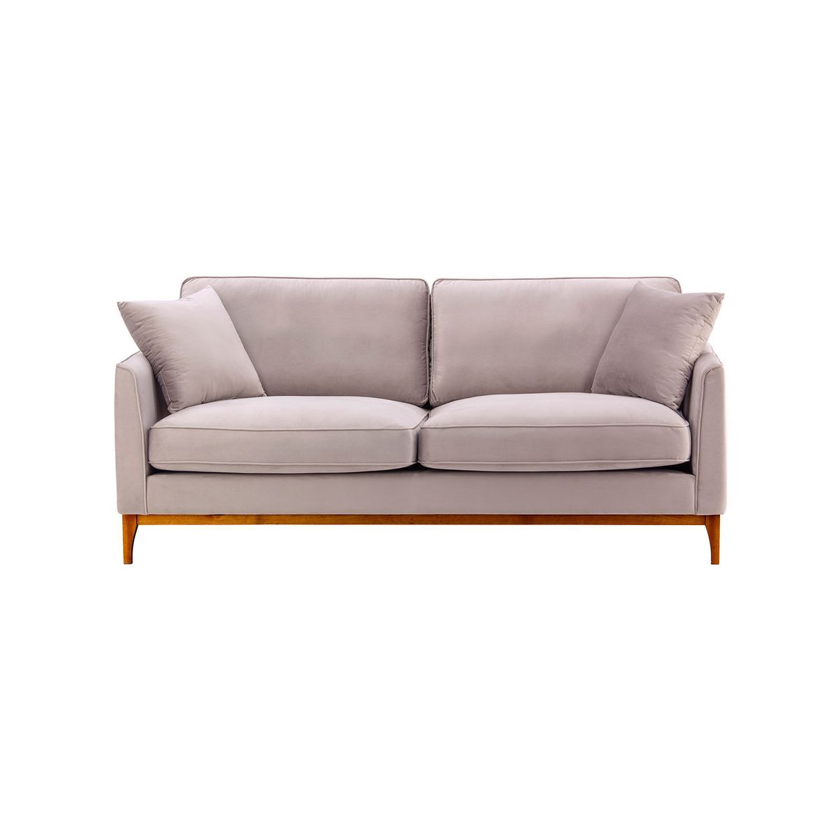 Linara 3 Seater Sofa, lilac, Leg colour: aveo by SLF24 | ufurnish.com