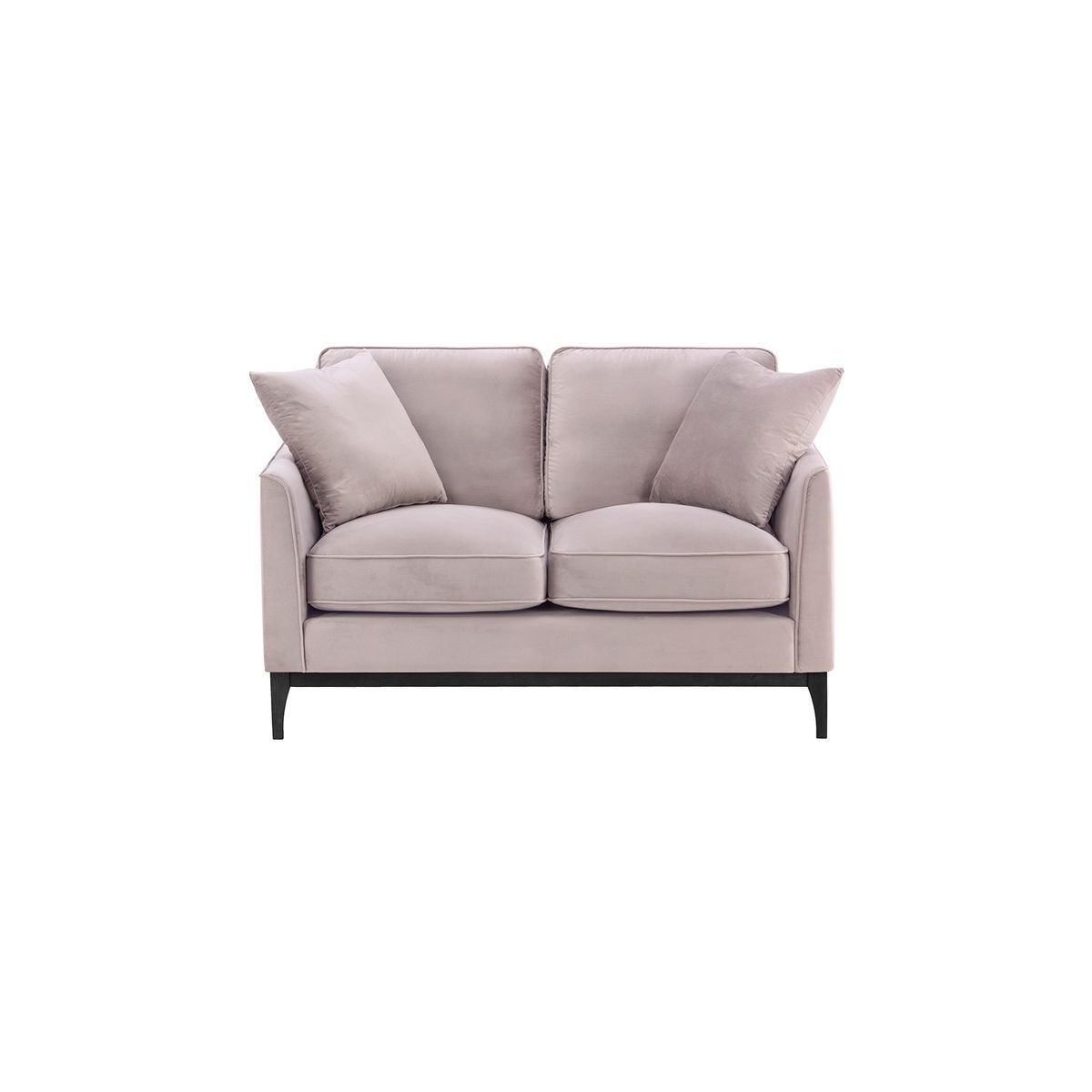 Linara 2 Seater Sofa, lilac, Leg colour: black by SLF24 | ufurnish.com