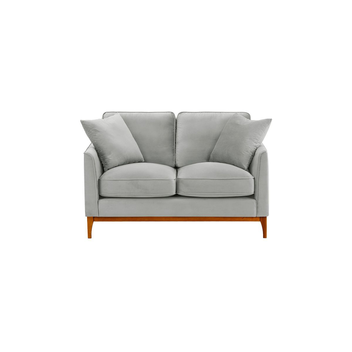 Linara 2 Seater Sofa, silver, Leg colour: aveo by SLF24 | ufurnish.com
