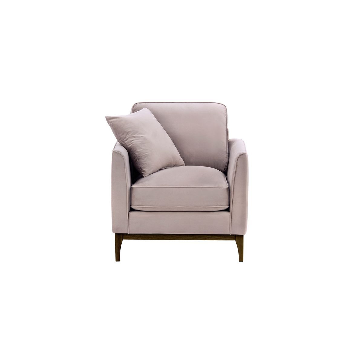 Linara Armchair, lilac, Leg colour: dark oak by SLF24 | ufurnish.com