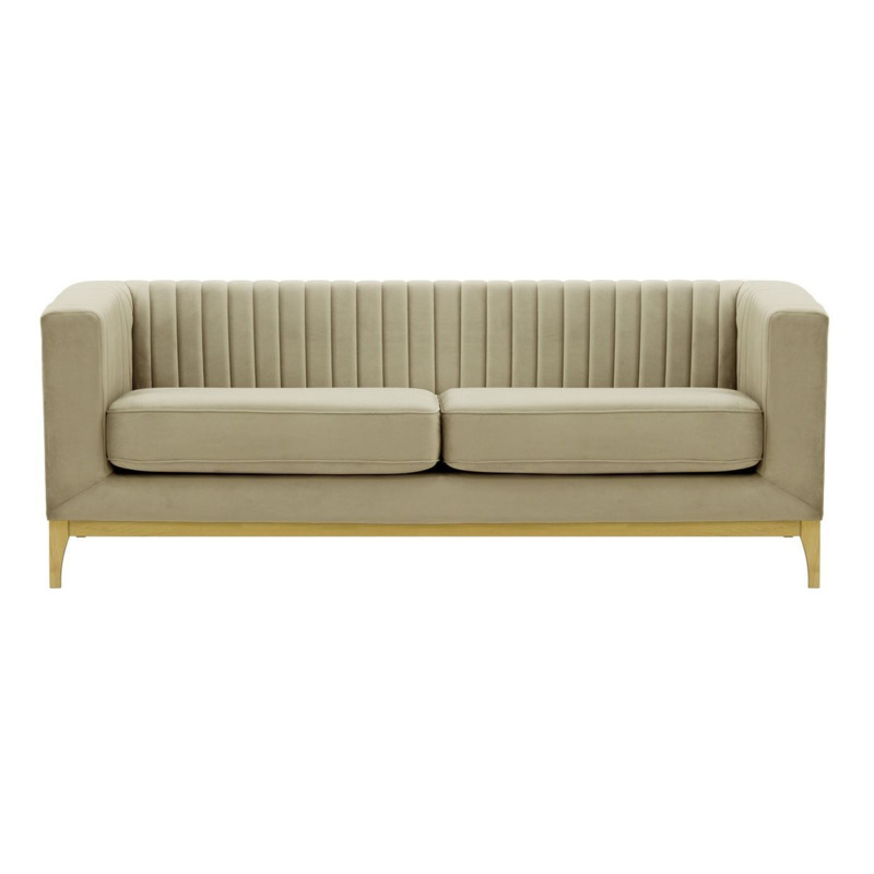 Slender Wood 3 Seater Sofa, mink, Leg colour: like oak by SLF24 ...