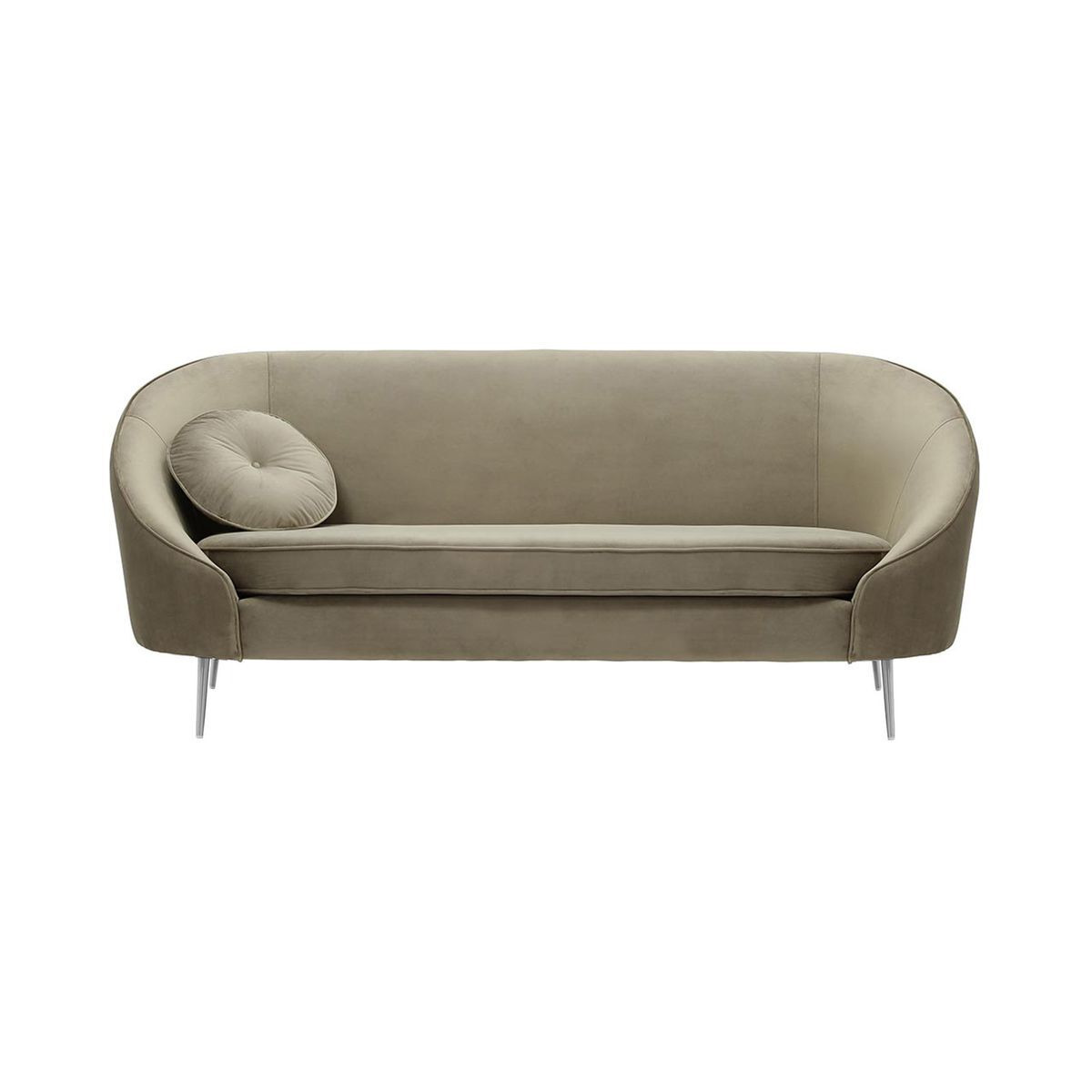 Kooper 3 Seater Sofa, mink, Leg colour: chrome metal by SLF24 ...