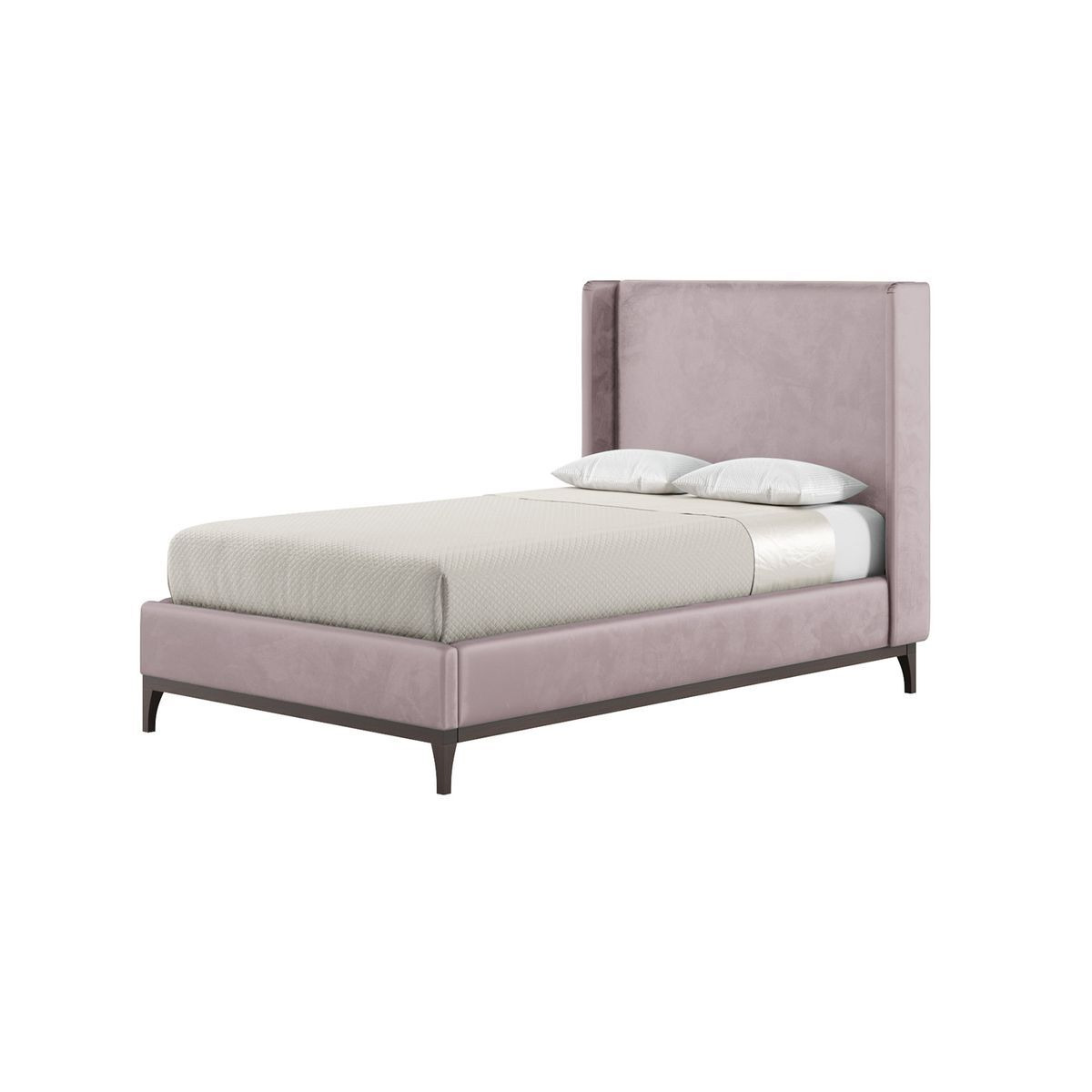 Diane 4ft Small Double Bed Frame with modern smooth wing headboard ...