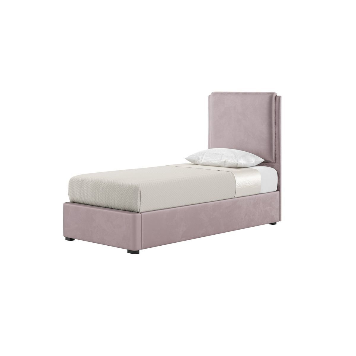 Felix 3ft Single Bed Frame With Contemporary Panel Headboard, lilac ...
