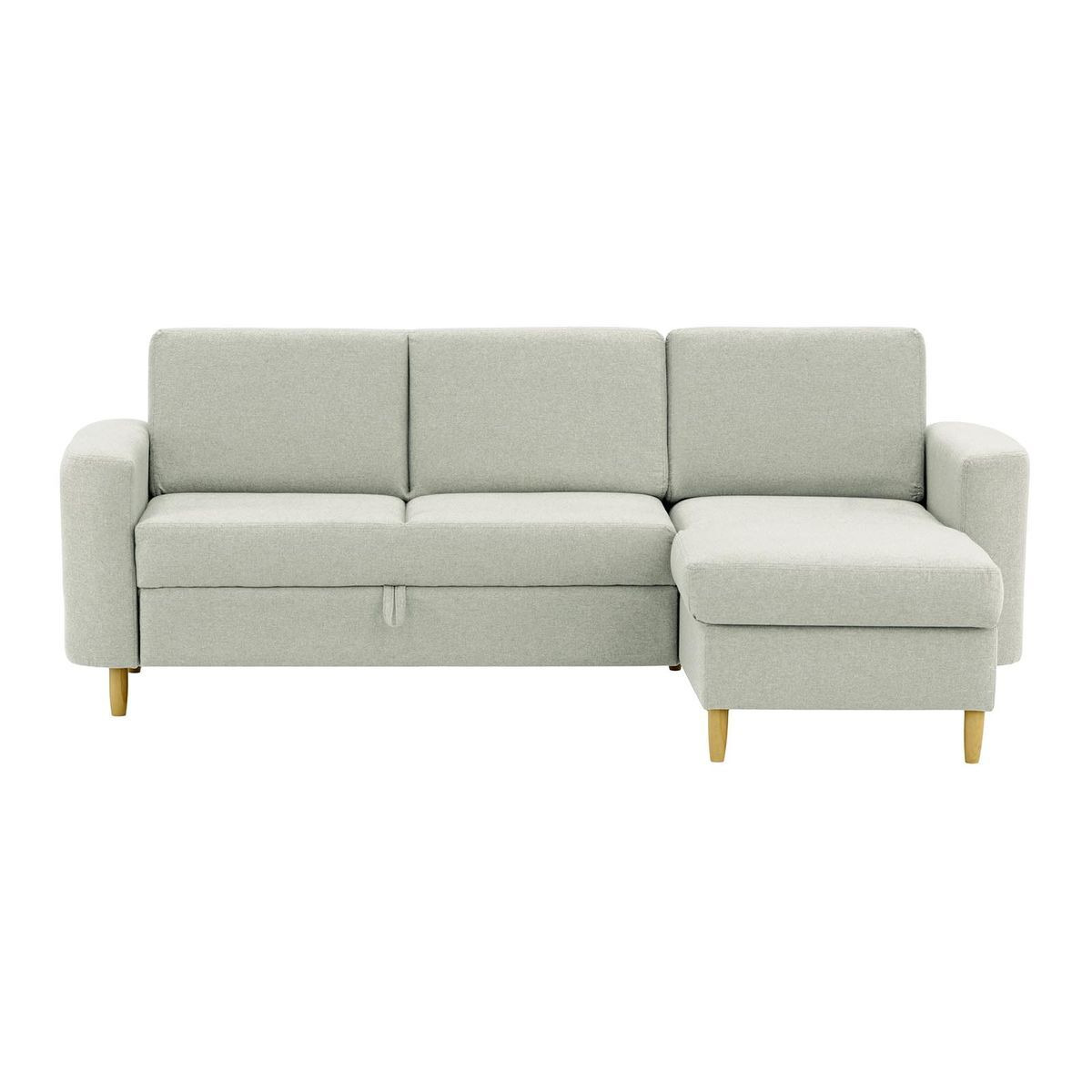 Elegance Corner Sofa Bed With Storage, light grey by SLF24 | ufurnish.com