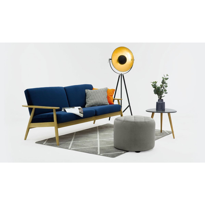 Demure 2 Seater Sofa, beige, Leg colour: black by SLF24 | ufurnish.com