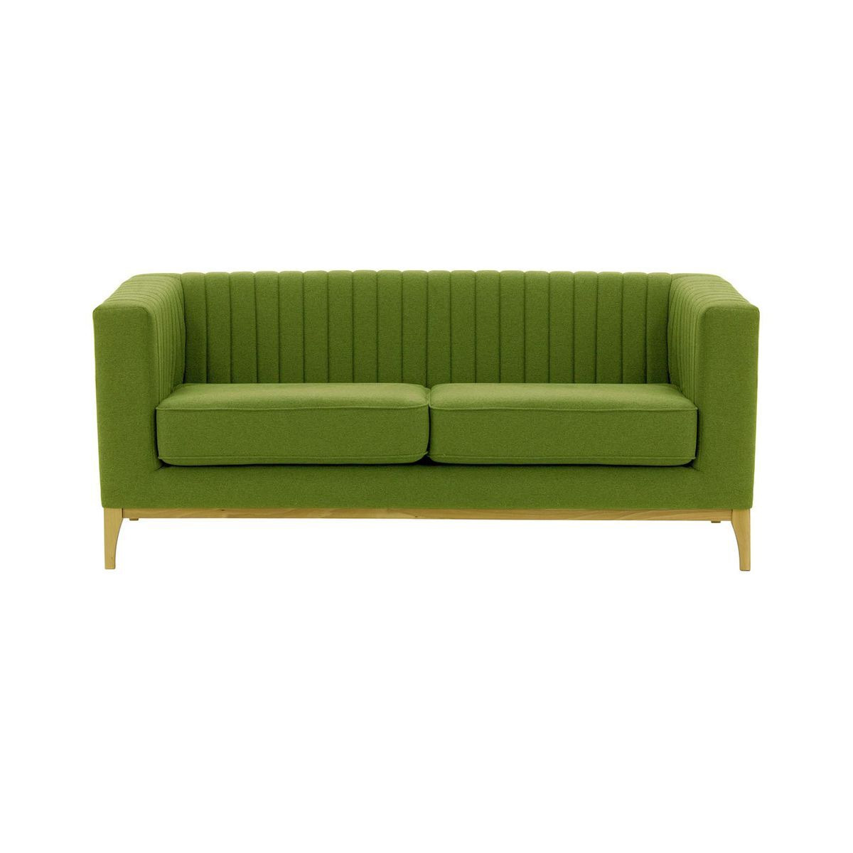 Slender Wood 2 Seater Sofa, dark green, Leg colour: like oak by SLF24 ...