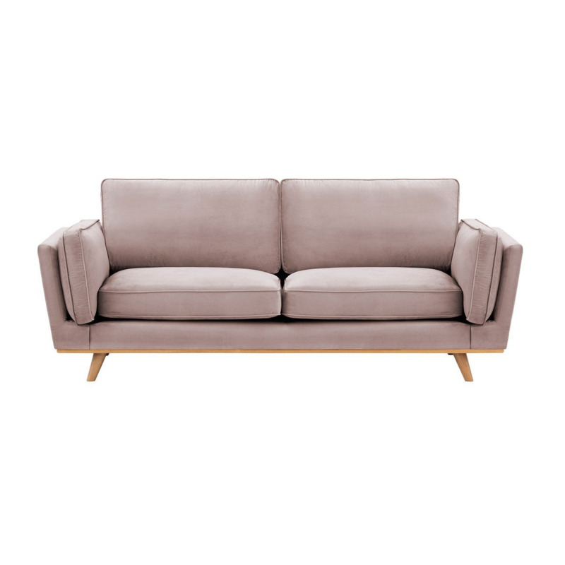 Gabrielle 3 Seater Sofa, lilac, Leg colour: like oak by SLF24 ...