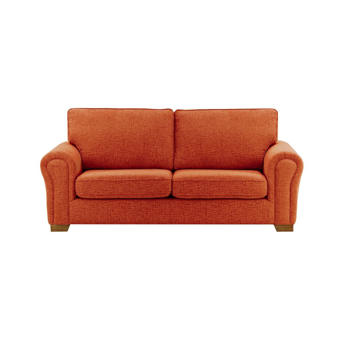 Bonna 3 Seater Sofa, burnt orange, Leg colour: dark oak by SLF24 ...
