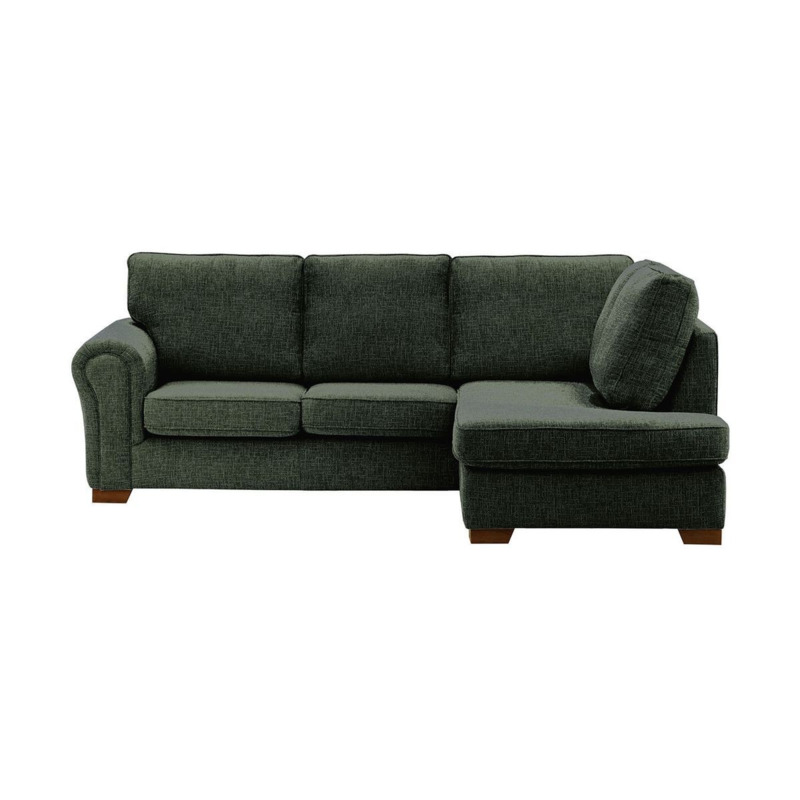 Bonna Right Hand Corner Sofa, charcoal, Leg colour: dark oak by SLF24 ...