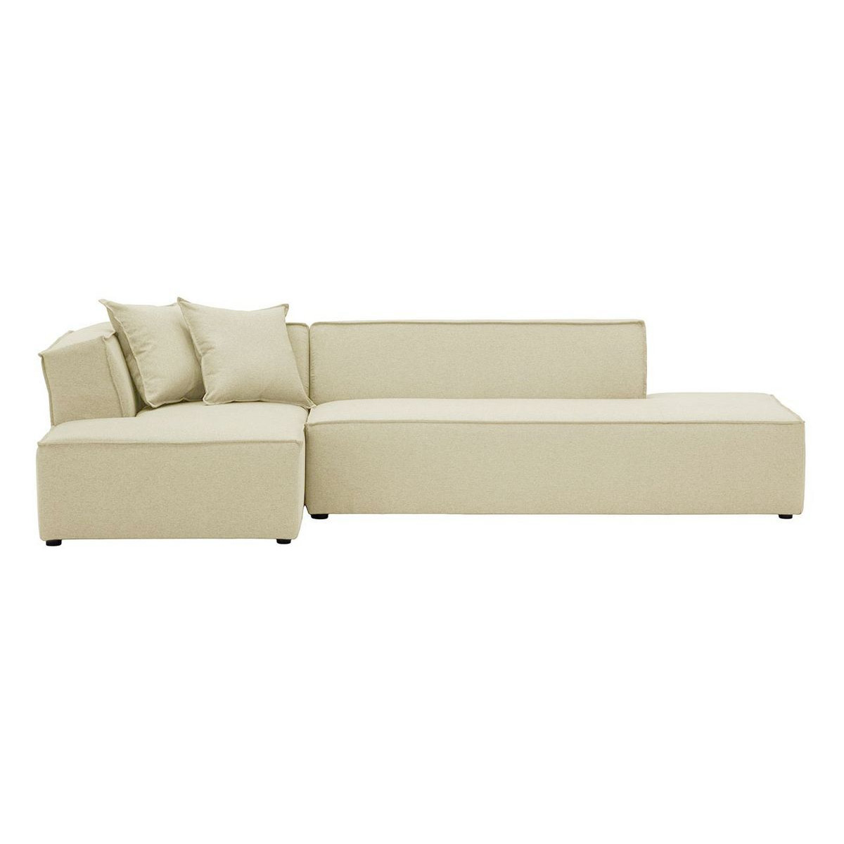 Gama Left Hand Corner Sofa, cream by SLF24 | ufurnish.com