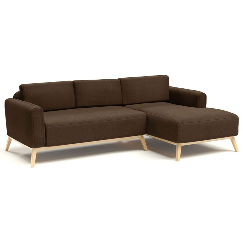 Modena Right Hand Corner Sofa, brown by SLF24 | ufurnish.com