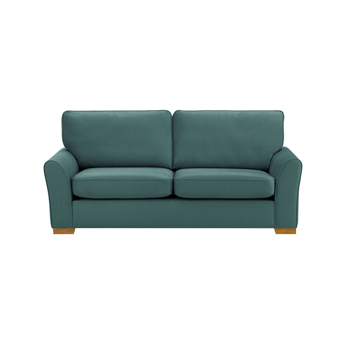 Serena 3 Seater Sofa, blue, Leg colour: aveo by SLF24 | ufurnish.com