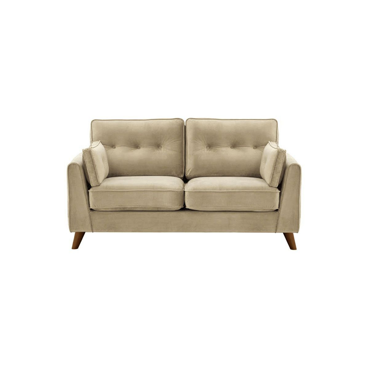 Magnus 2 Seater Sofa, mink, Leg colour: dark oak by SLF24 | ufurnish.com