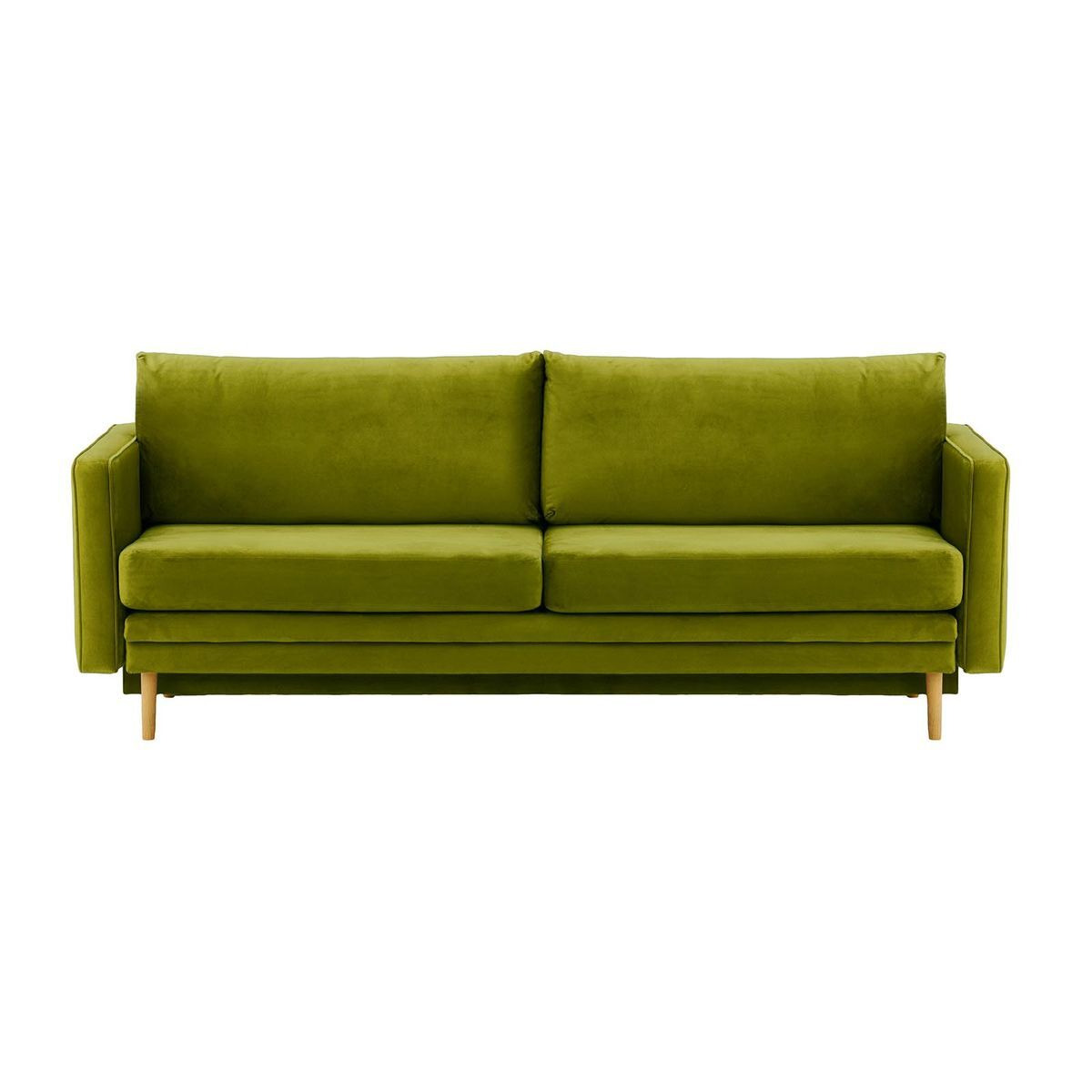 Lioni Sofa Bed with Storage, olive green, Leg colour: like oak by SLF24 ...