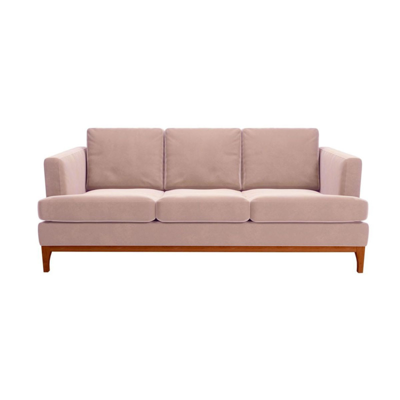 Scarlett 3 Seater Sofa, lilac, Leg colour: aveo by SLF24 | ufurnish.com