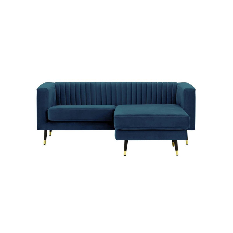 Slender Universal Corner Sofa, blue by SLF24 | ufurnish.com