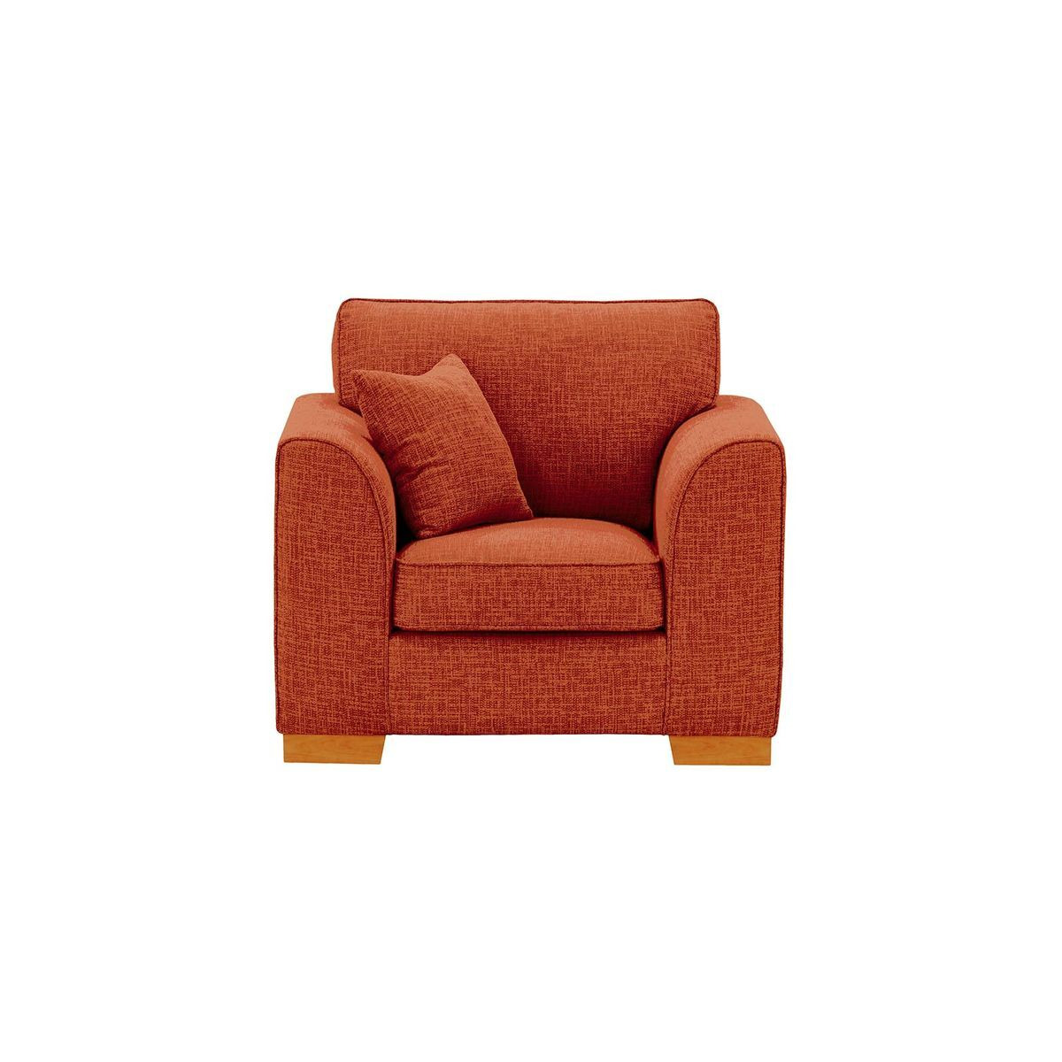 Avos Armchair, burnt orange, Leg colour: aveo by SLF24 | ufurnish.com
