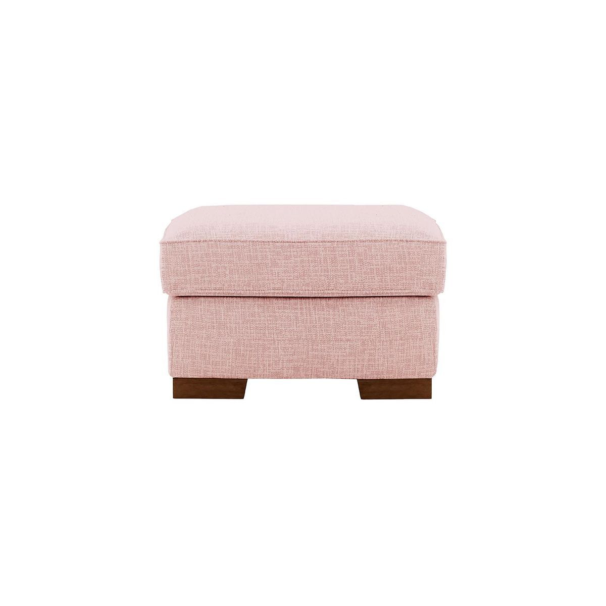 Avos Footstool, blush pink, Leg colour: dark oak by SLF24 | ufurnish.com