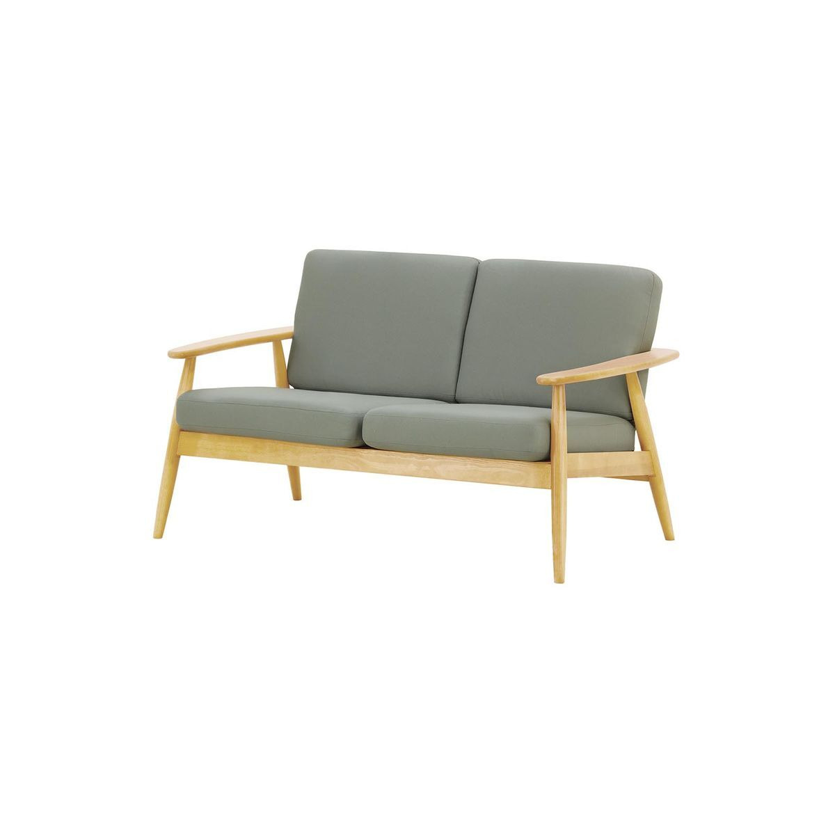 Demure Aqua 2 Seater Garden Sofa, grey, Leg colour: 8001 like oak by SLF24 | ufurnish.com