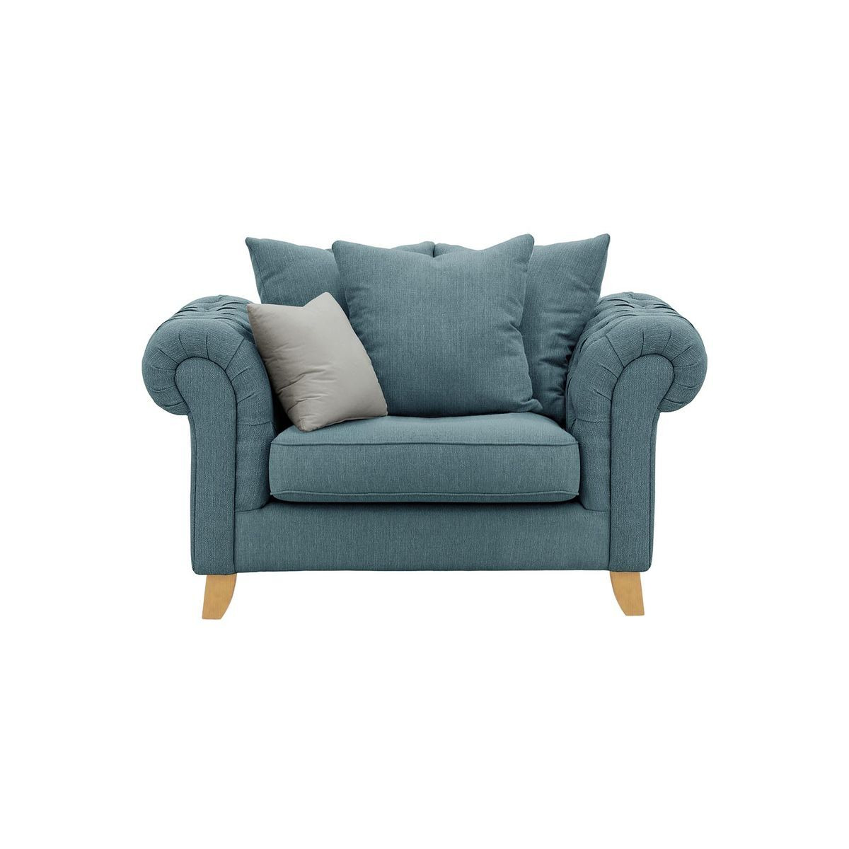 Monza Snuggle Seat, Deep blue/Silver, Leg colour: like oak by SLF24 ...