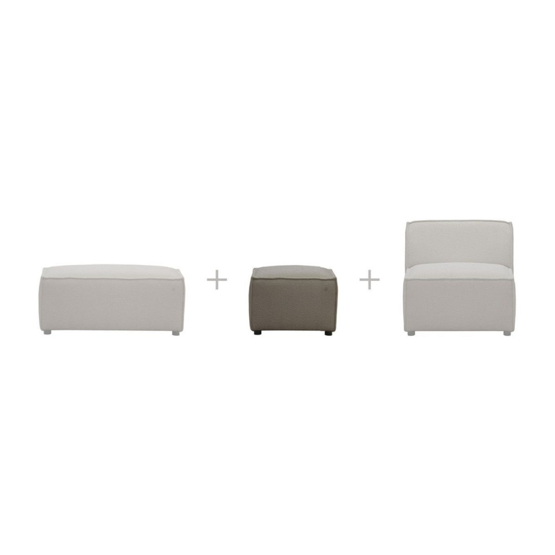 Mojo Small Modular Unit (PS), boucle grey by SLF24 | ufurnish.com