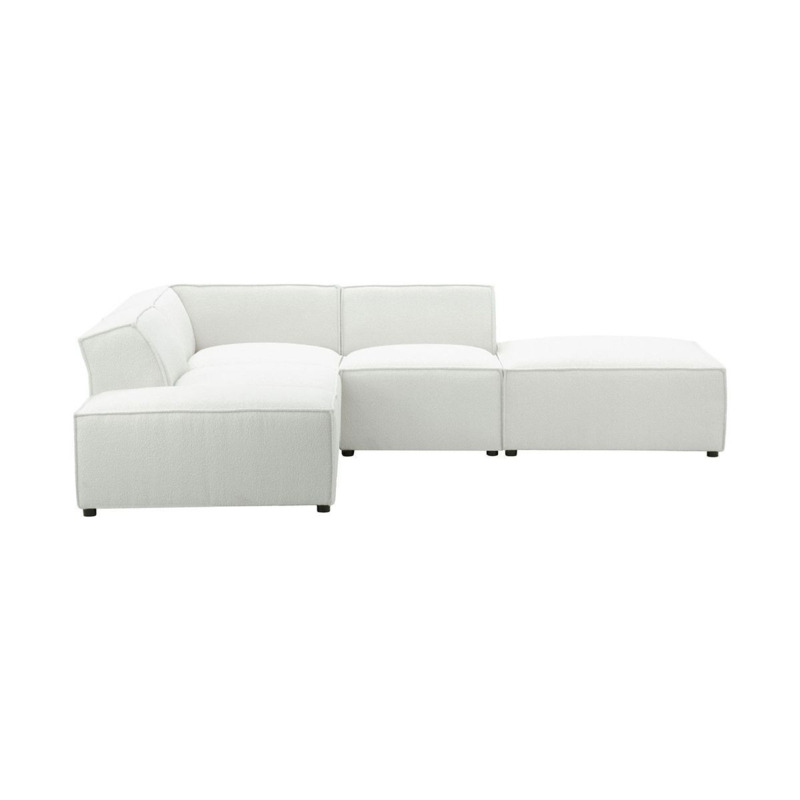 Mojo Modular Corner Sofa, boucle ivory by SLF24 | ufurnish.com