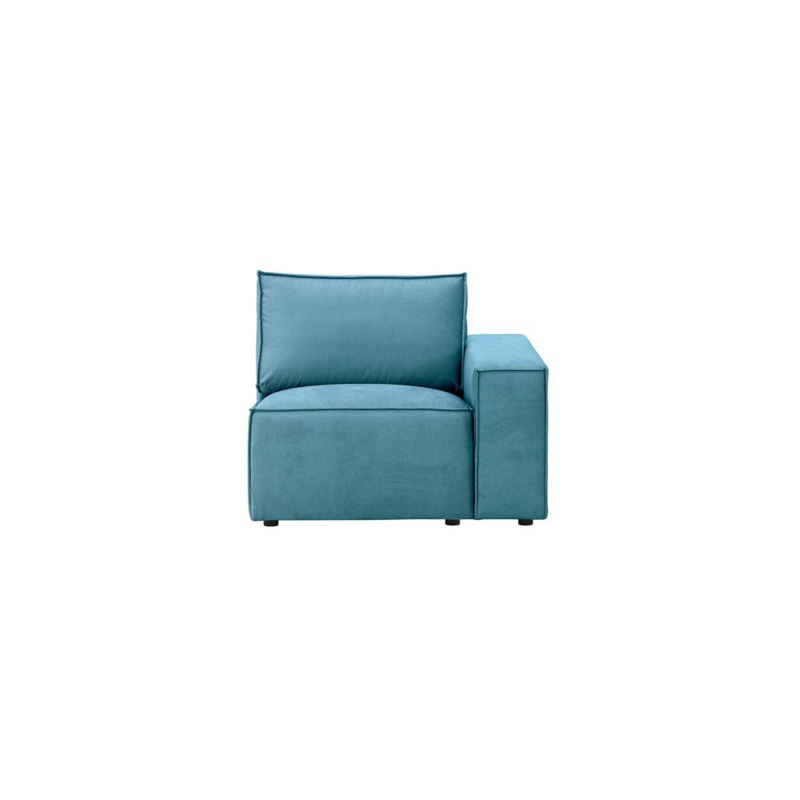 Charles Single RHF Corner Modular Unit (1R), blue by SLF24 | ufurnish.com