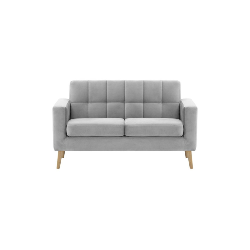 Neat 2 Seater Sofa in a Box, grey, Leg colour: wax black by SLF24 ...