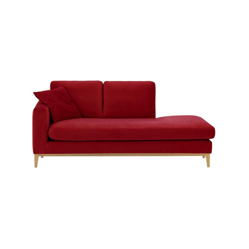 Covex Wood Left-Hand Daybed, V 33 - Rust, Leg colour: like oak by SLF24 ...