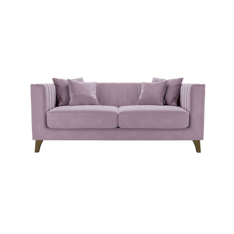 Barra 2 Seater Sofa, lilac, Leg colour: dark oak by SLF24 | ufurnish.com