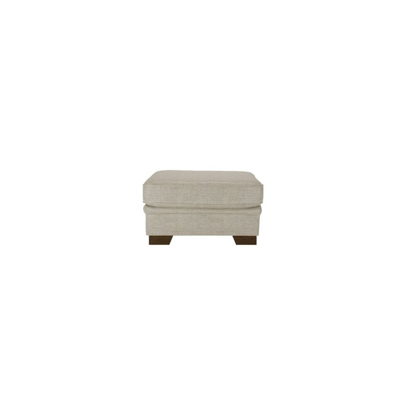 Ronay Footstool, beige, Leg colour: dark oak by SLF24 | ufurnish.com