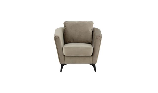 Mary Accent Chair with medical foam, mustard, Leg colour: like oak by ...
