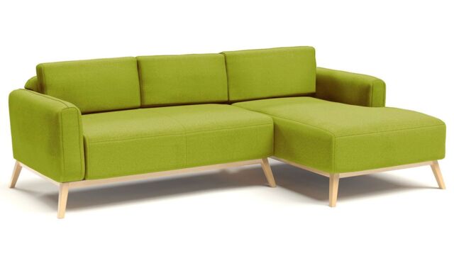 Modena Right Hand Corner Sofa, lime by SLF24 | ufurnish.com