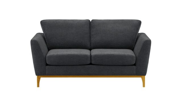 Malone 2 Seater Sofa, dark grey, Leg colour: like oak by SLF24 ...