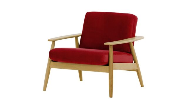 Demure Armchair with medical foam, beige, Leg colour: like oak by SLF24 ...