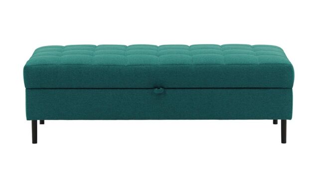 Ludo Footstool with Storage, turquoise by SLF24 | ufurnish.com