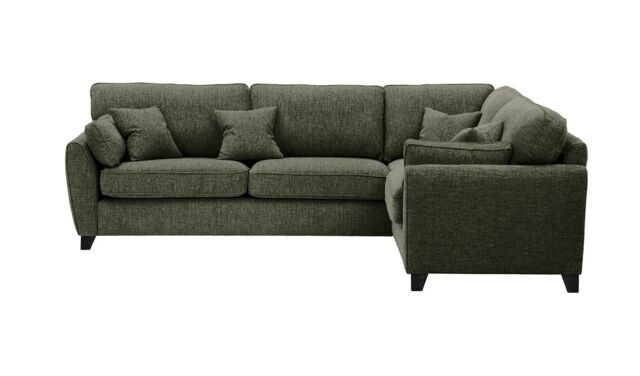 James Large Right Corner Sofa, mid grey, Leg colour: black by SLF24 ...