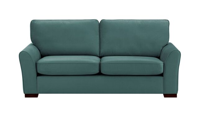 Serena 3 Seater Sofa, dark grey, Leg colour: like oak by SLF24 ...