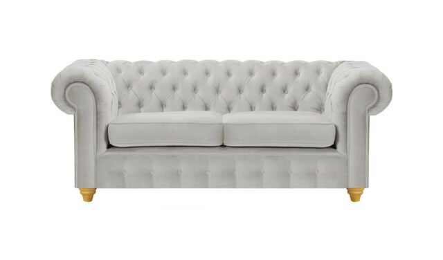 Chesterfield Max 2 Seater Sofa, silver, Leg colour: like oak by SLF24 ...