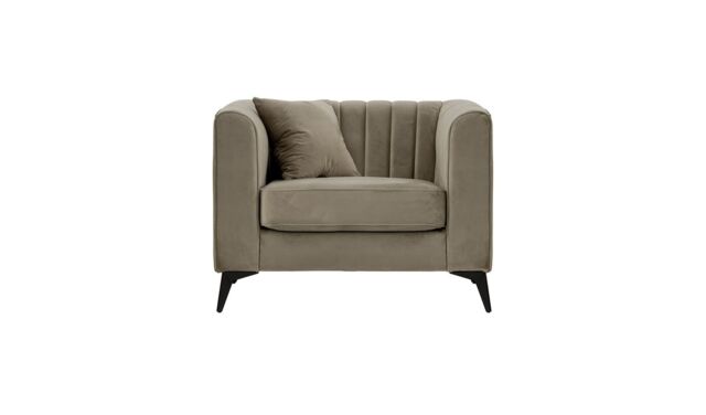 Mary Armchair with medical foam, mustard, Leg colour: like oak by SLF24 ...