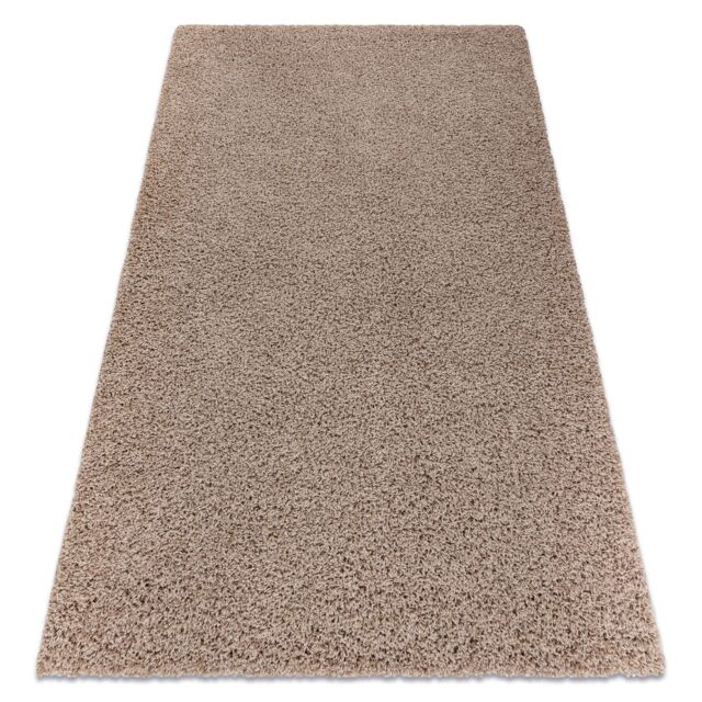 Finn Shag Pile Rug, Beige Colour, 60x100 cm by SLF24 | ufurnish.com
