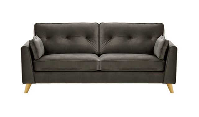 Magnus 3 Seater Sofa, graphite, Leg colour: like oak by SLF24 ...